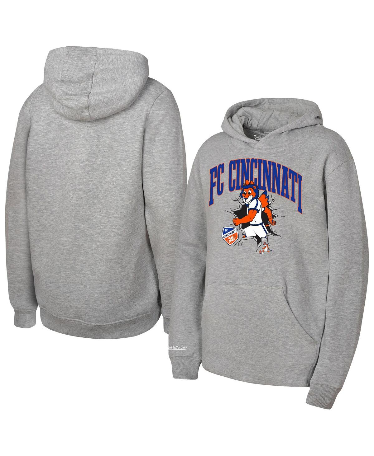 Click here for Mitchell & Ness Big Boys and Girls Heather Gray Fc... prices