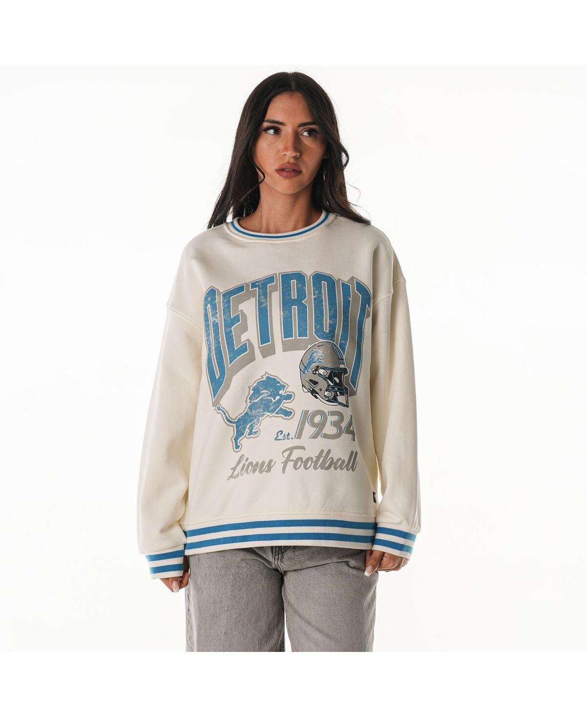 Click here for The Wild Collective Womens Cream Detroit Lions Ove... prices