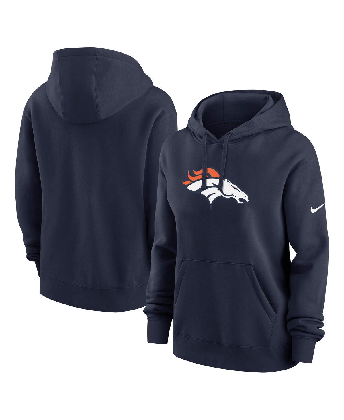 Click here for Nike Womens Navy Denver Broncos Club Fleece Pullov... prices