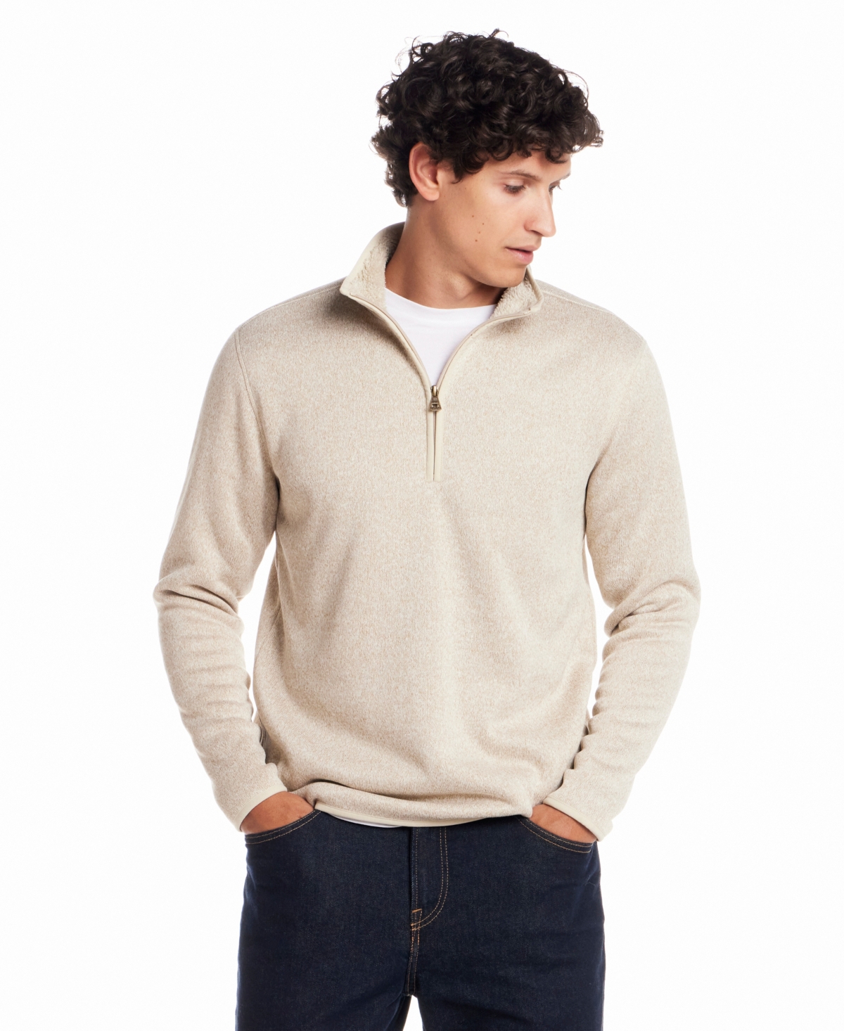 Click here for Weatherproof Vintage Mens Fleece Quarter Zip Sweat... prices