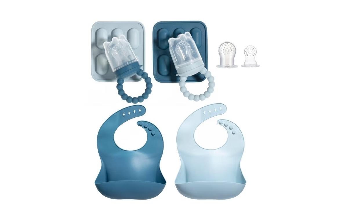 Click here for Silicone Baby Fruit Feeders and Baby Bibs Set - Fi... prices