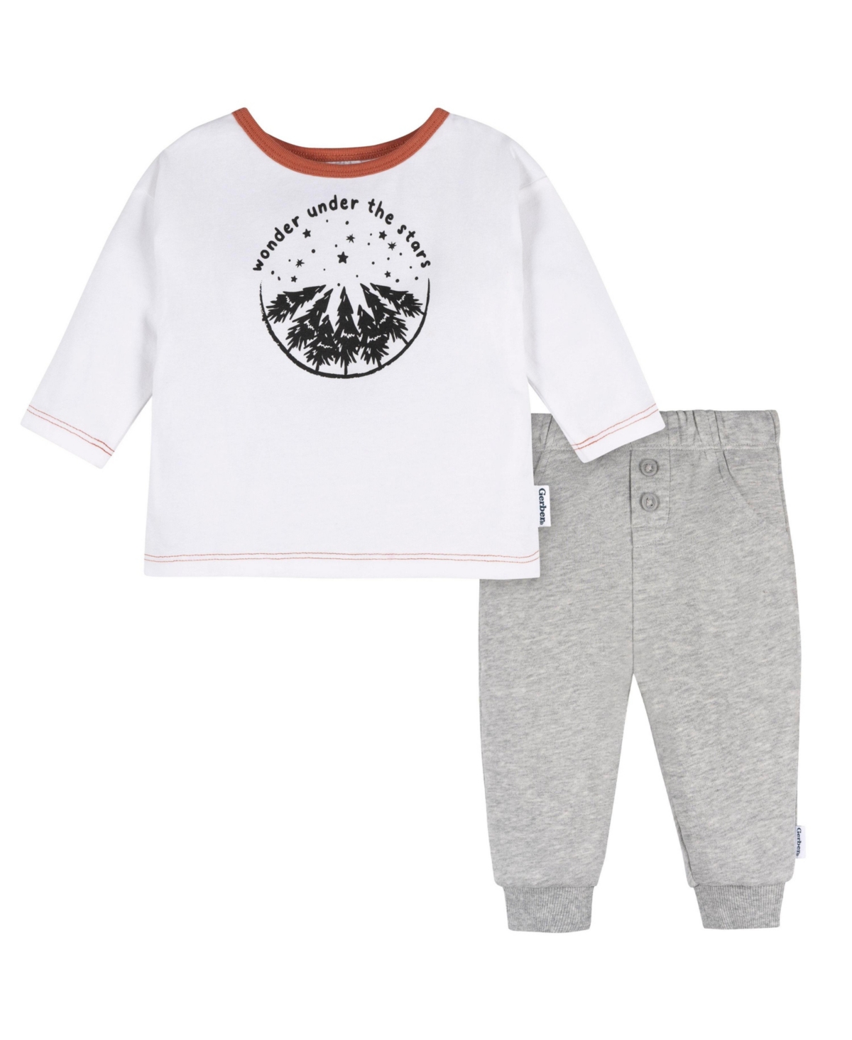 Click here for Gerber Baby Boys 2-Piece Top & Joggers  Gray Arcon... prices