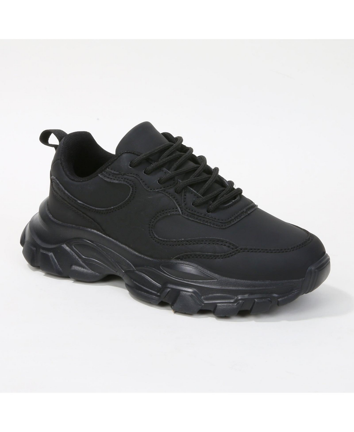 Click here for Berness Lidia Mixed Material Sneakers - Black prices