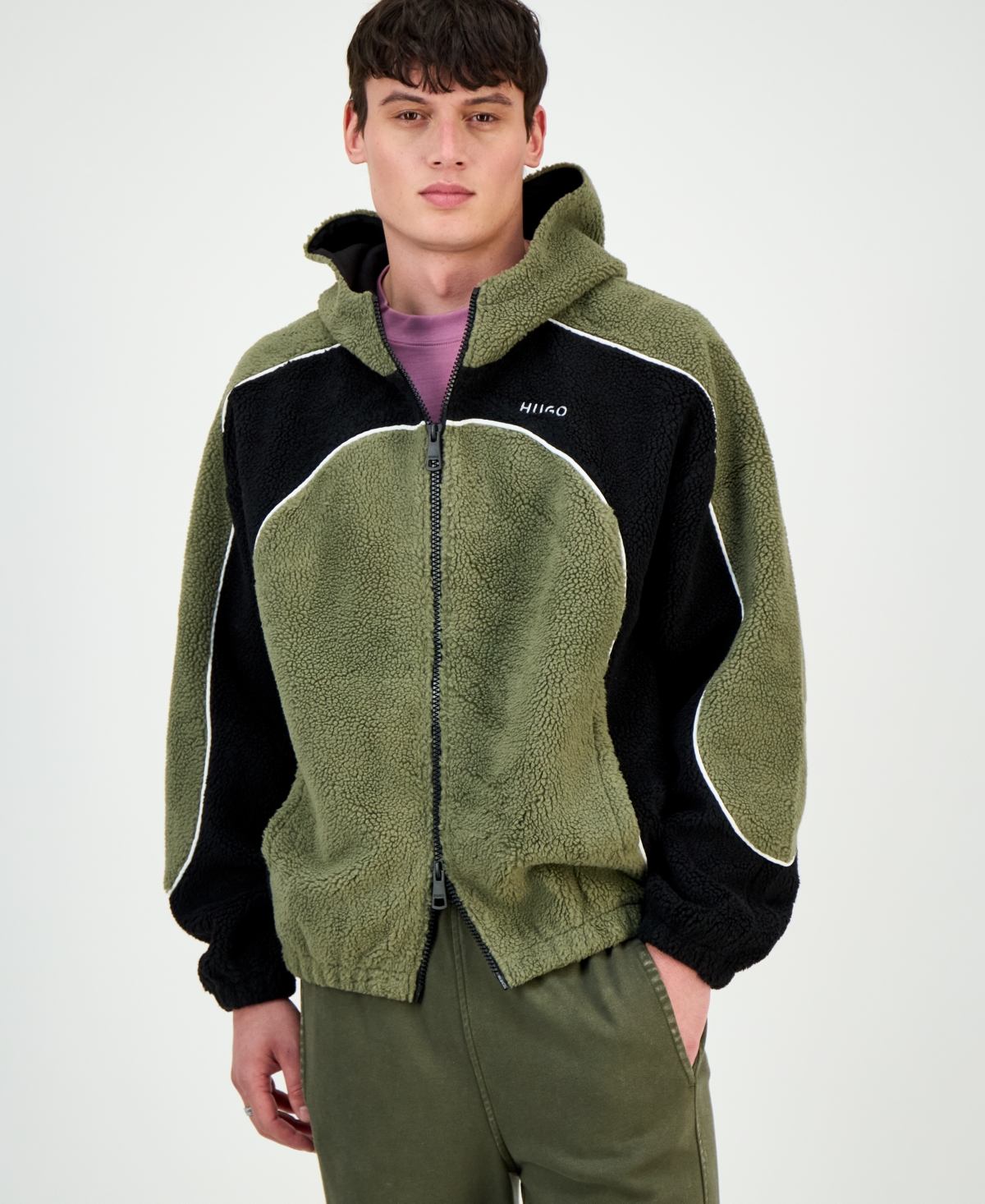 Click here for Hugo Boss Mens Neddyzo Long Sleeve Zip-Front Color... prices