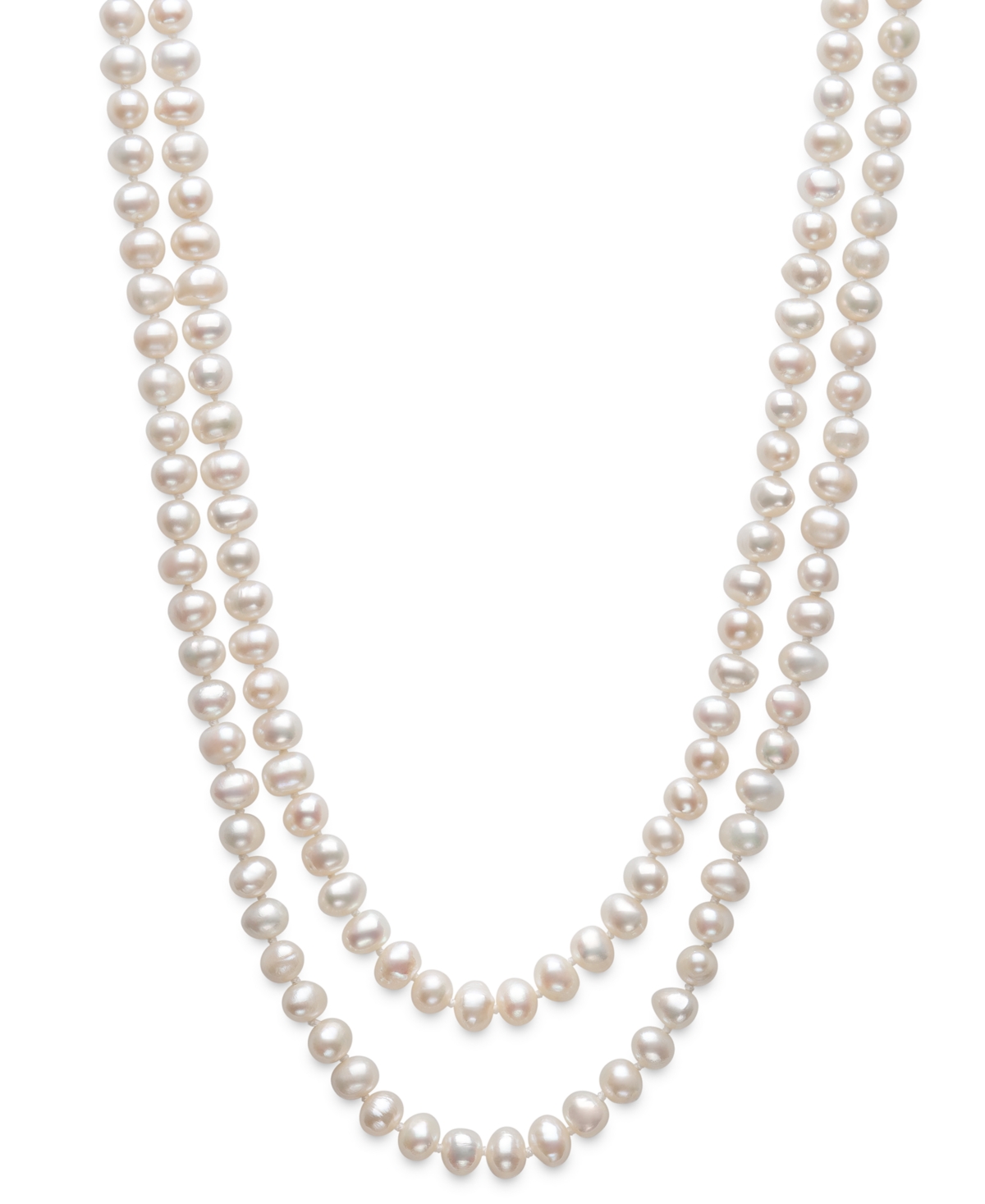 Click here for Belle de Mer Cubic Zirconia Sterling Sliver 2-Row... prices