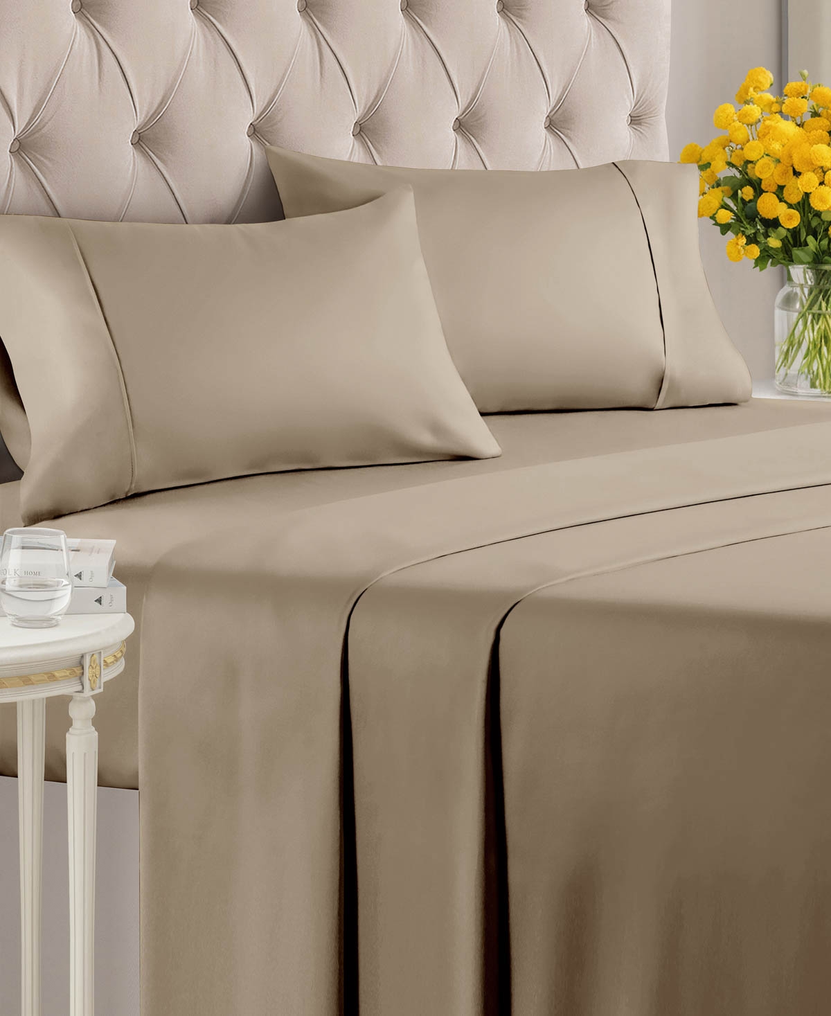 Click here for 4 Piece 100 Cotton 400 Thread Count Sheet Set - Ca... prices