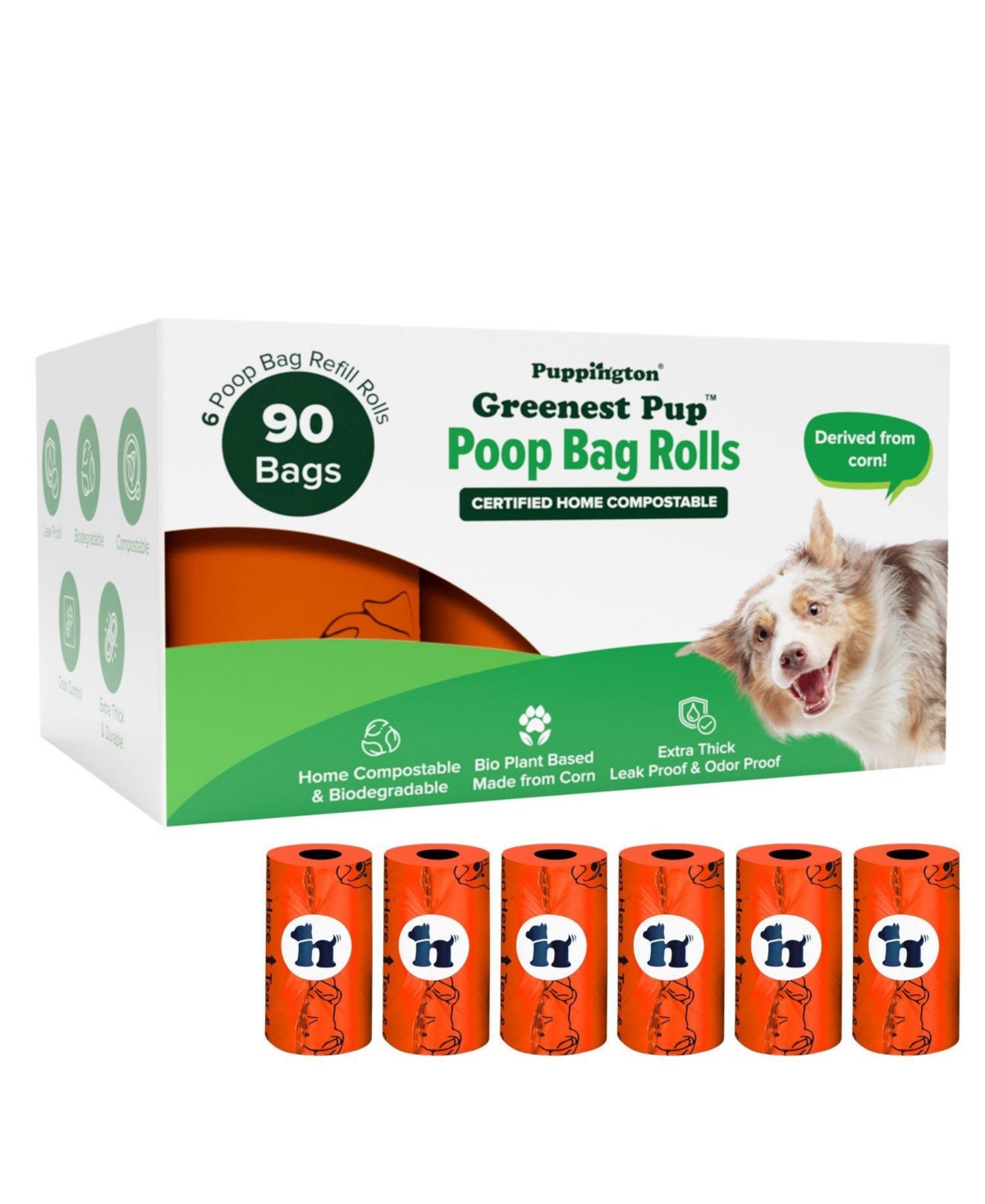 Click here for Compo Dog Poop Bags  90 Bags  Poppy Orange - Poppy... prices