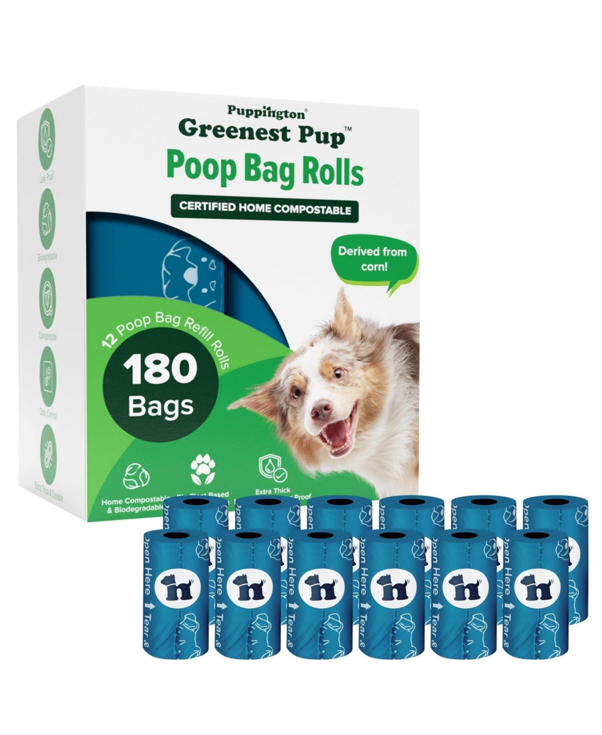 Click here for Compo Dog Poop Bags  180 Bags  Lagoon Teal - Lagoo... prices