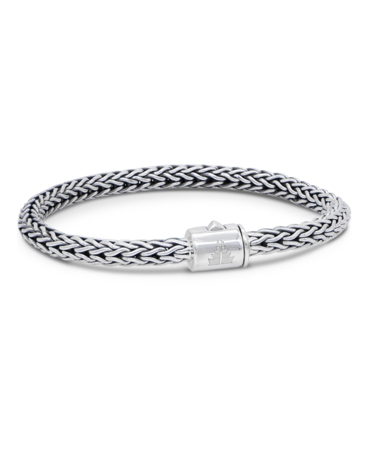 Click here for Devata Dragon Bone Round 5mm Chain Bracelet in Ste... prices