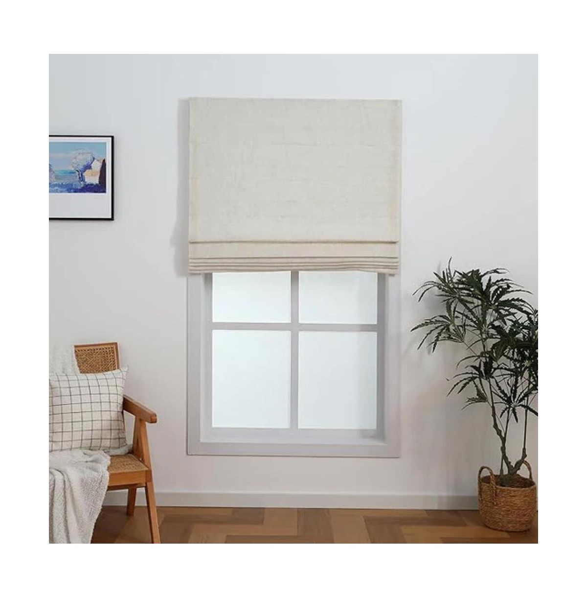 Click here for Shadisfy Linen Blend Cordless Roman Blinds  Light... prices