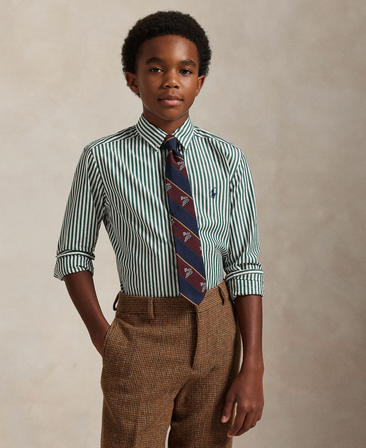 Click here for Polo Ralph Lauren Big Boys Plaid Brushed Cotton Ox... prices