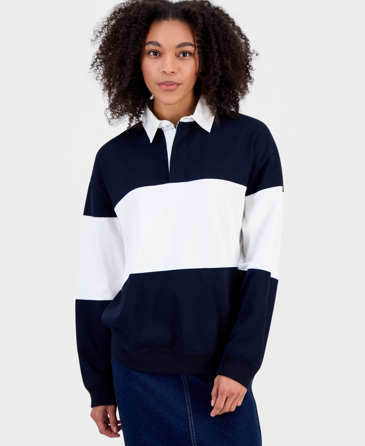 Click here for Bar Iii Womens Rugby Polo Shirt  Macys Exclusive -... prices