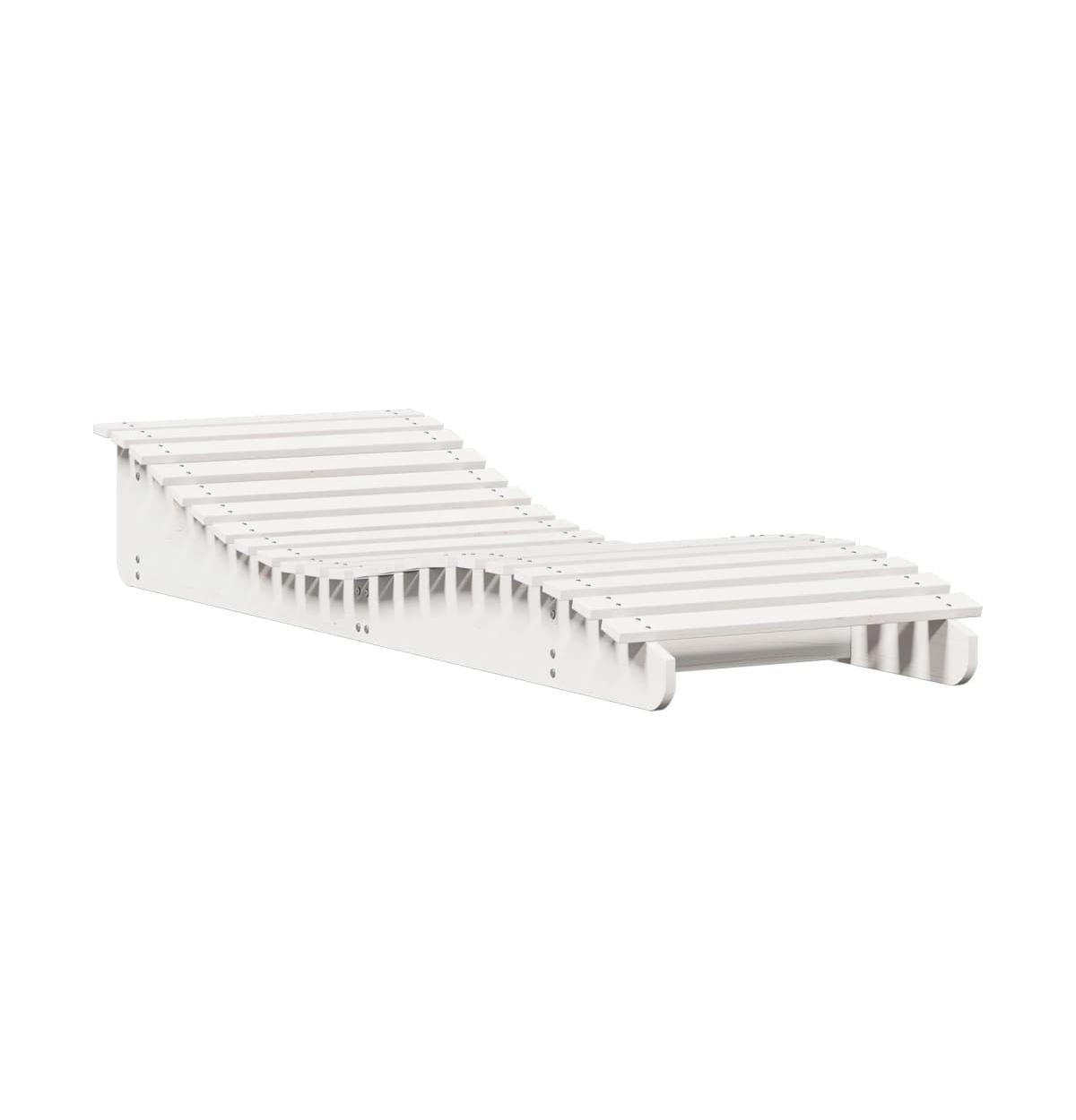 Click here for Sun Lounger White Solid pine wood 80.7x27.6x12.4 i... prices