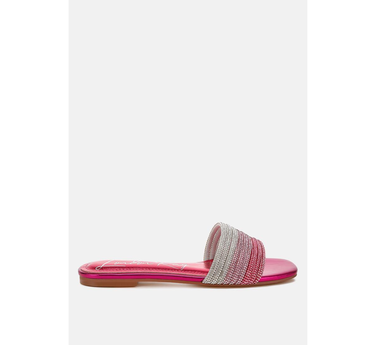 Click here for Chrisy Rhinestone Strap Slip On WomenFlats Women -... prices