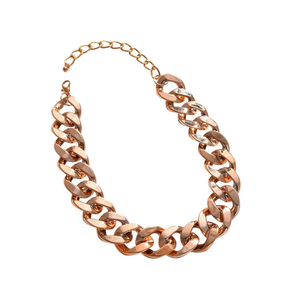 Click here for Sohi Block-Link Chain Necklace - Pink prices