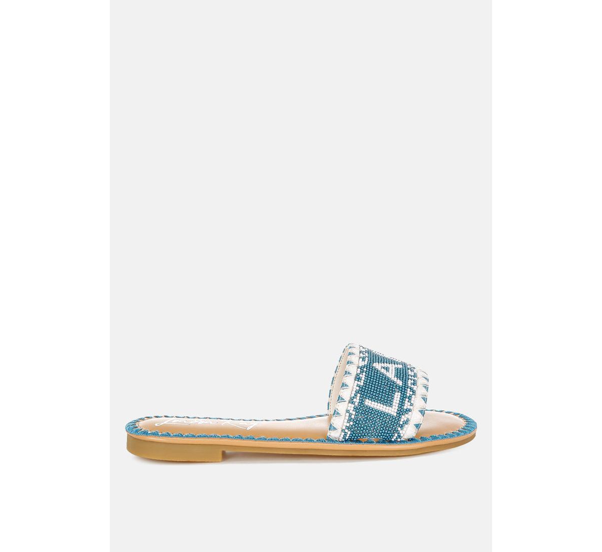 Click here for London Rag Beaded Lake Como Flat Slip Ons Women -... prices