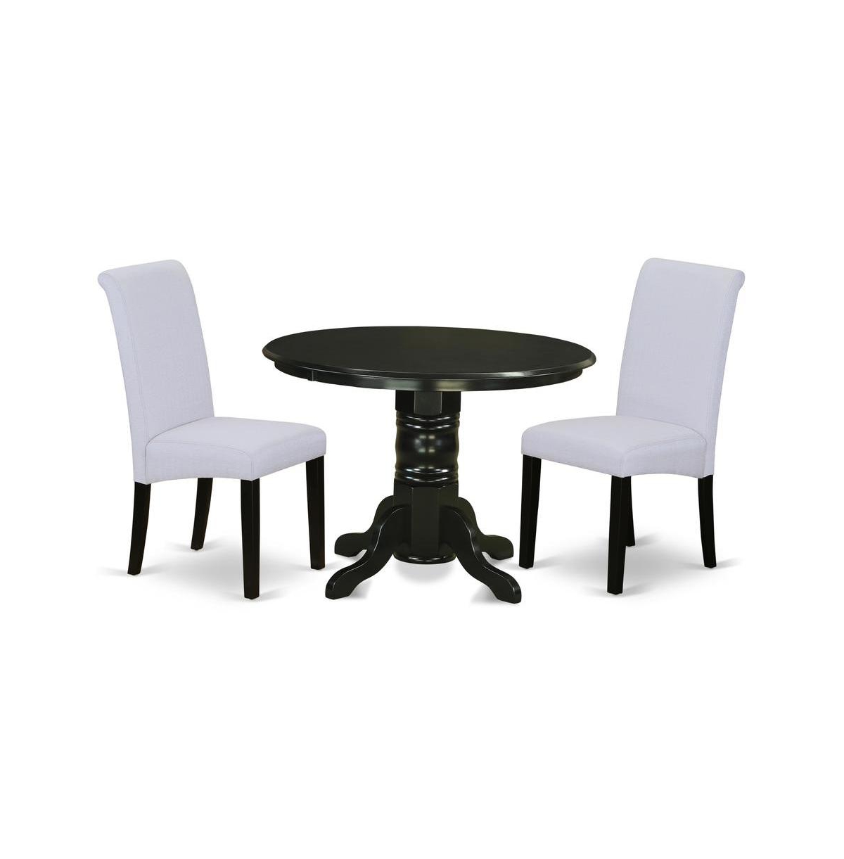Click here for East West Furniture Dining Room Set Black  SHBA3-b... prices