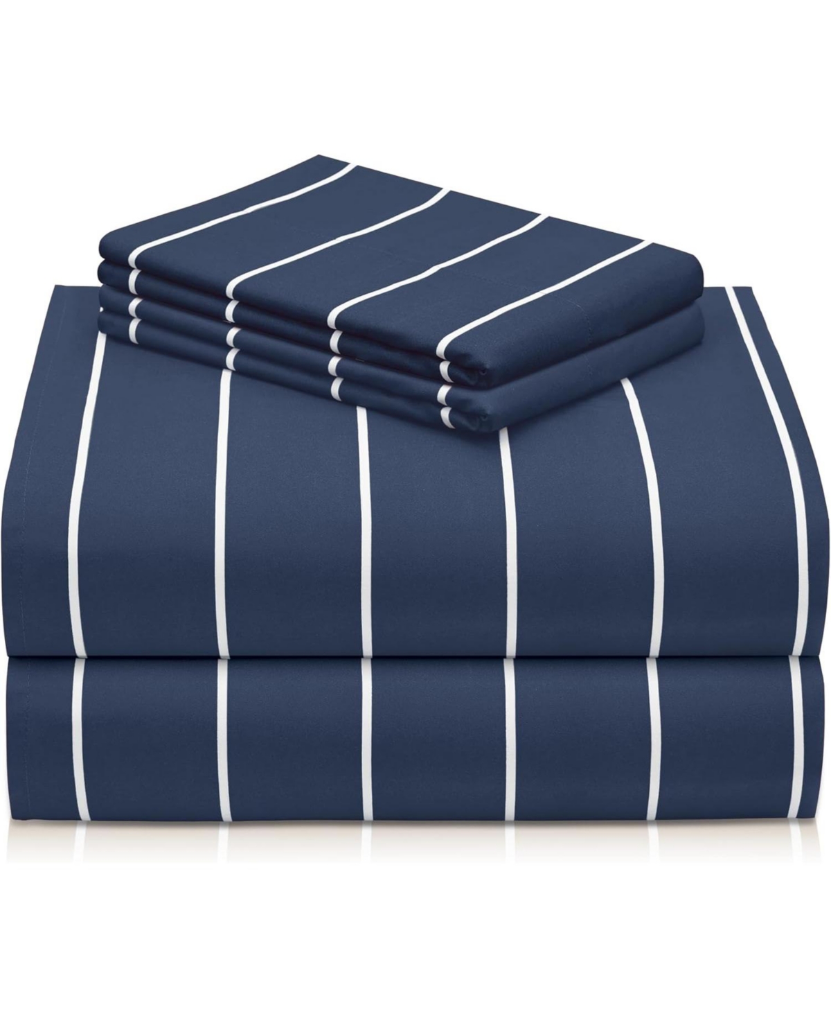Click here for 4PC Striped Silky Soft Cooling Deep Pocket Perform... prices