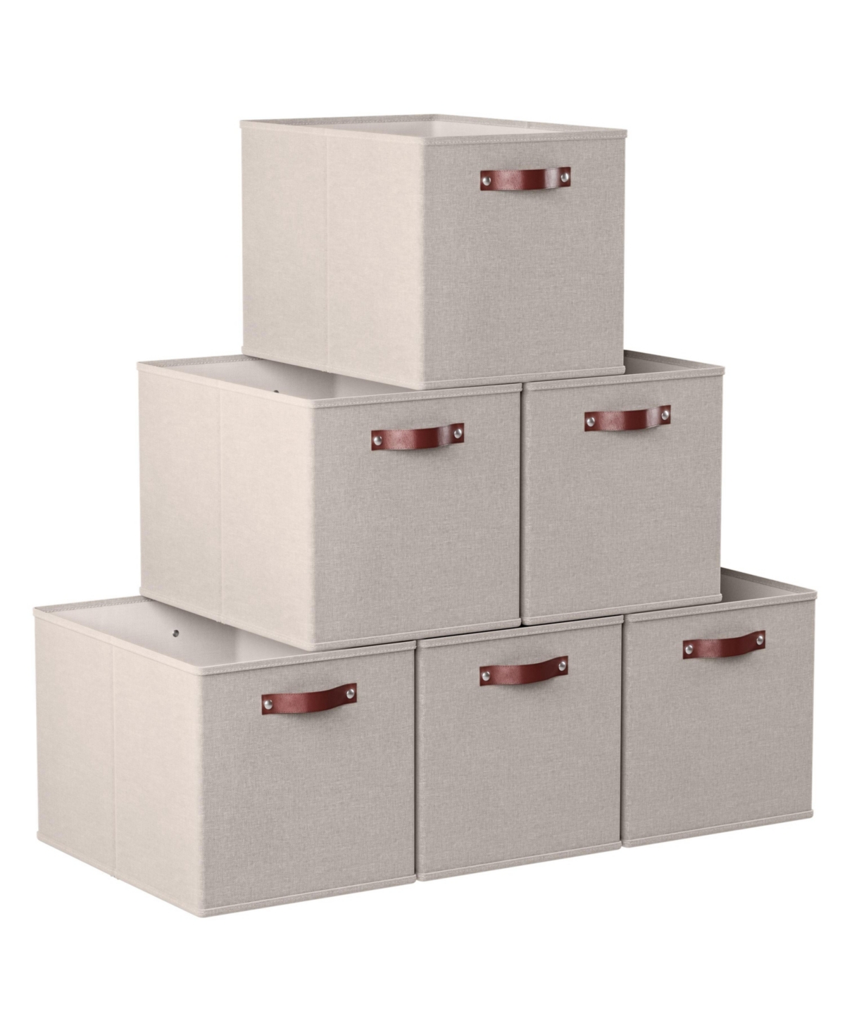 Click here for Ornavo Home 6 Pack Linen Fabric Kallax Storage Cub... prices