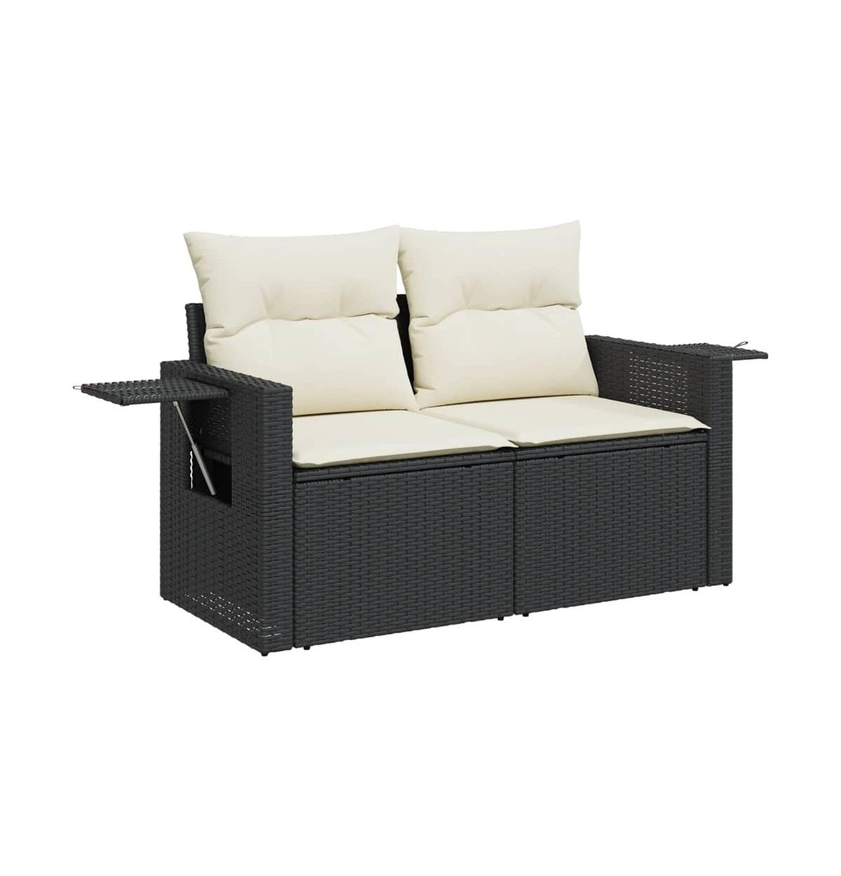 Click here for Garden Sofa Black  Cream White prices