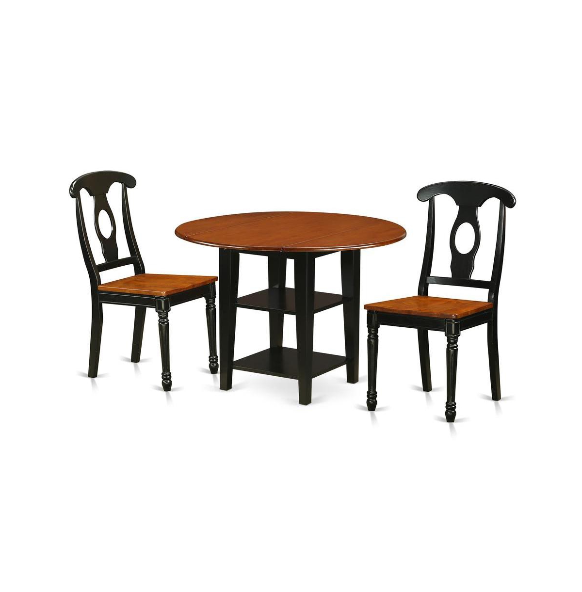 Click here for East West Furniture Dining Room Set Black & Cherry... prices