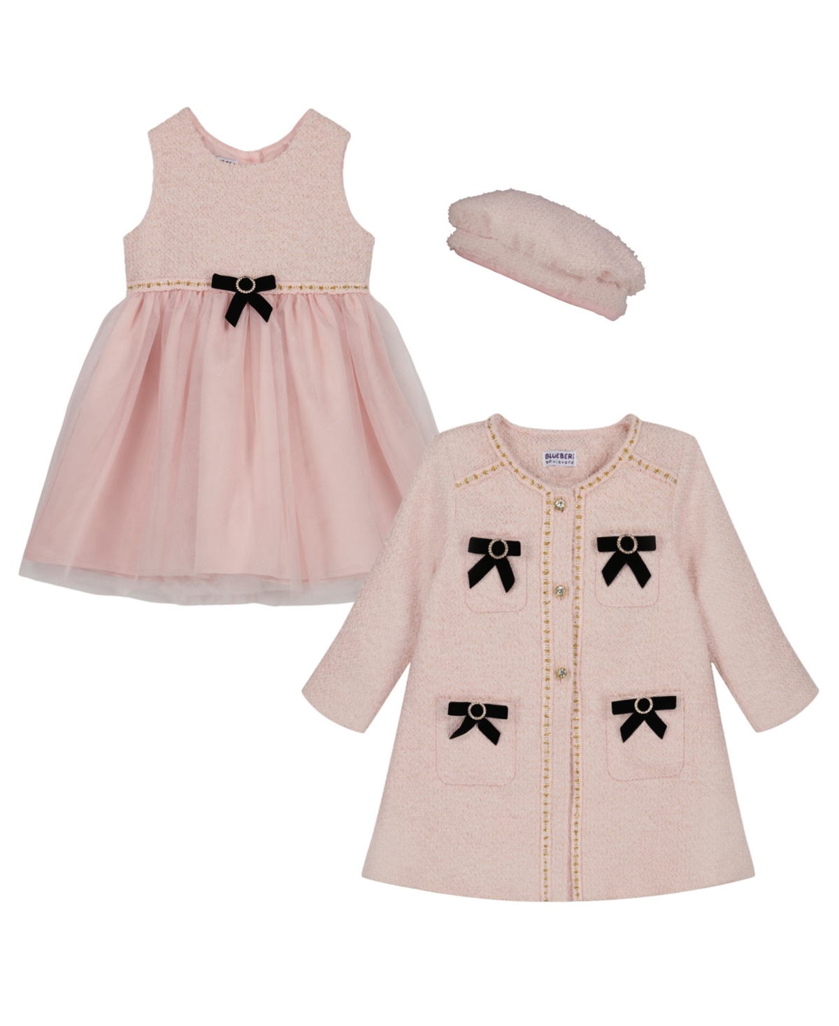 Click here for Blueberi Boulevard Girls 2T-6X 3-Piece Bows Knit D... prices