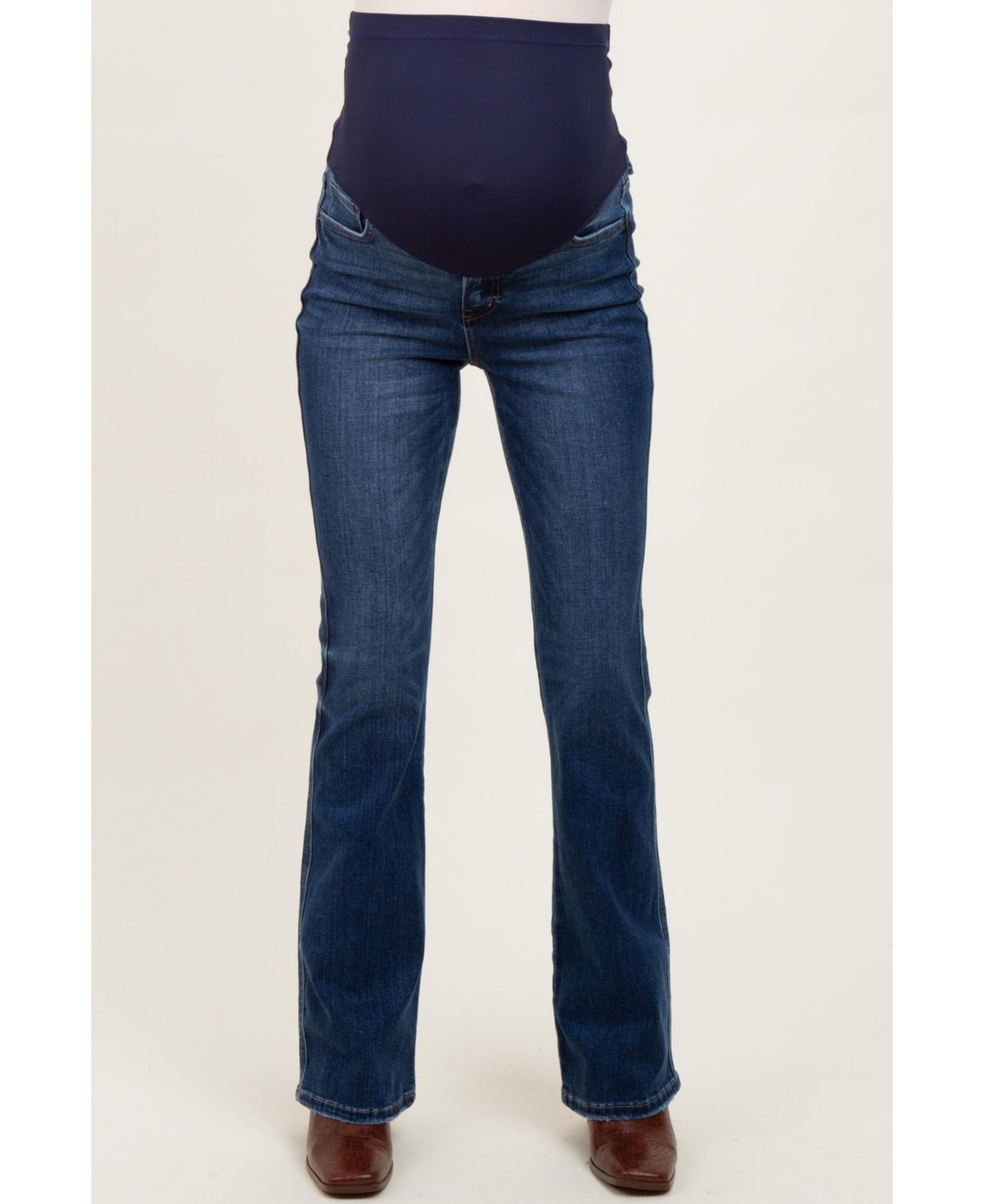 Click here for Pinkblush Maternity Dark Wash Super High Rise Boot... prices