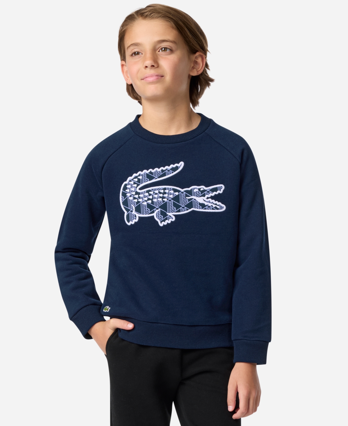 Click here for Lacoste Boys 8-20 Logo Embroidered Sweatshirt - Ma... prices