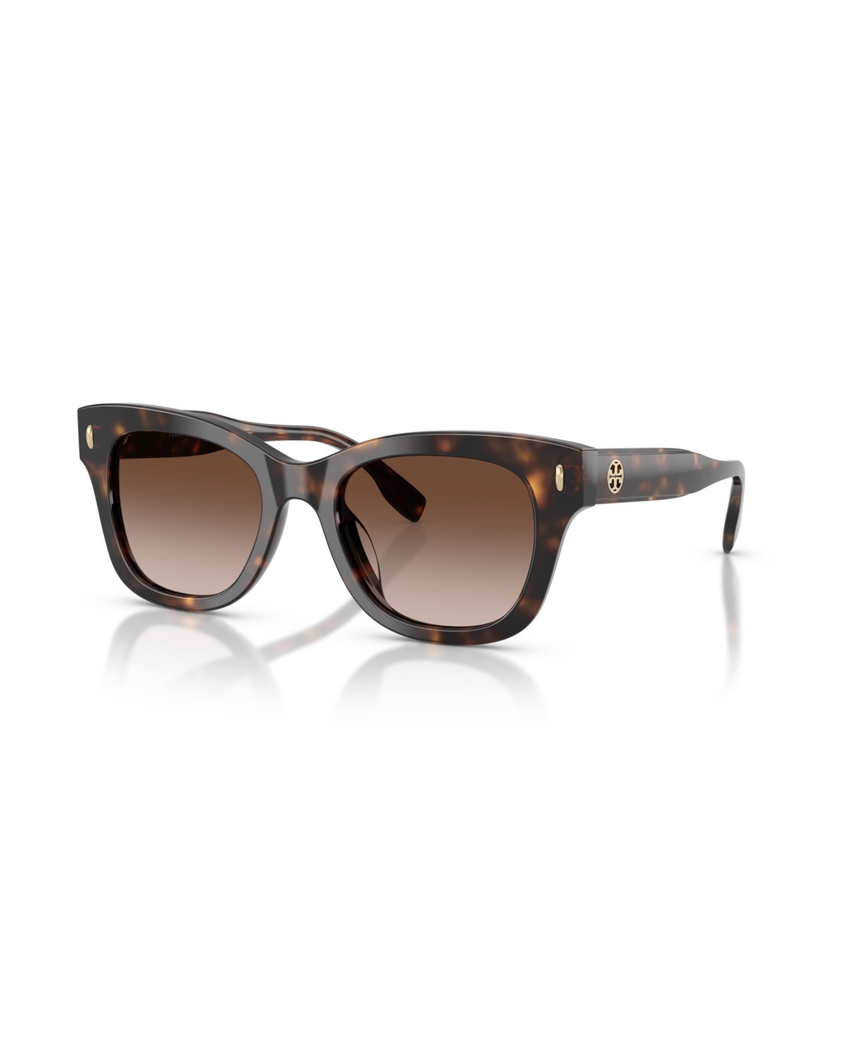 Tory Burch Womens Square Sunglasses  TY7225U - Dark Tortoise