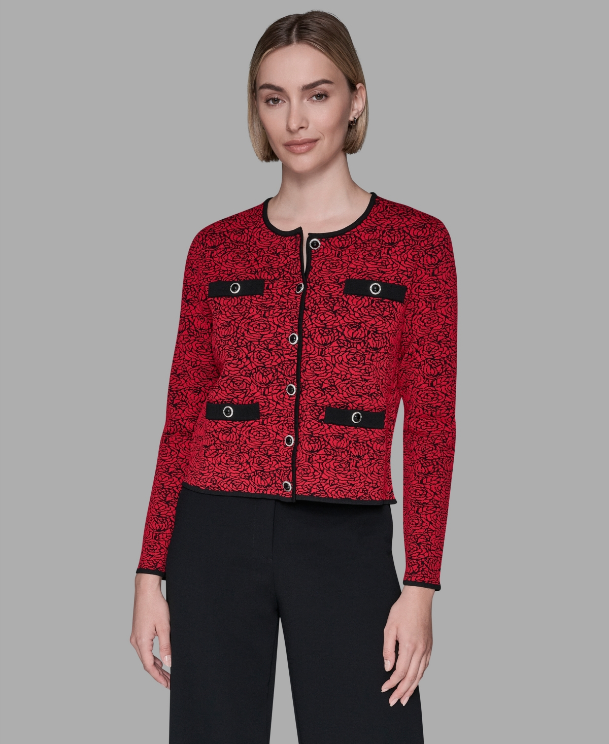 Click here for Karl Lagerfeld Paris Womens Crewneck Pocket Detail... prices