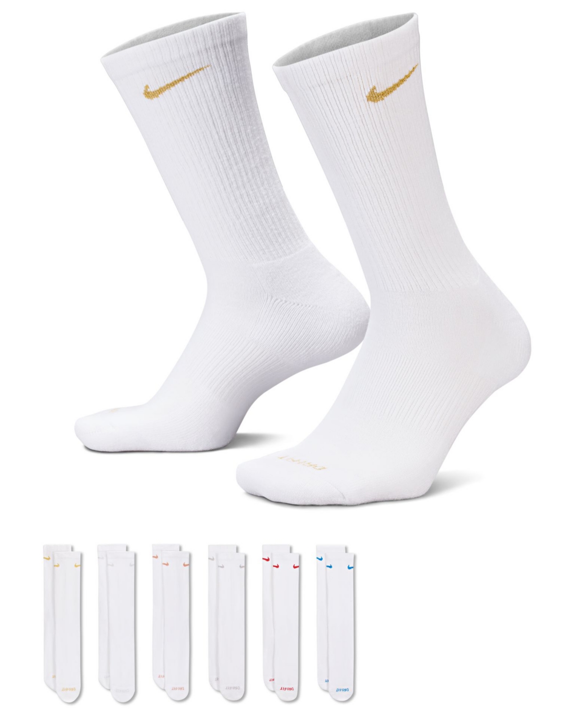 Click here for Nike Unisex Everyday Plus Cushioned Training 6-Pai... prices