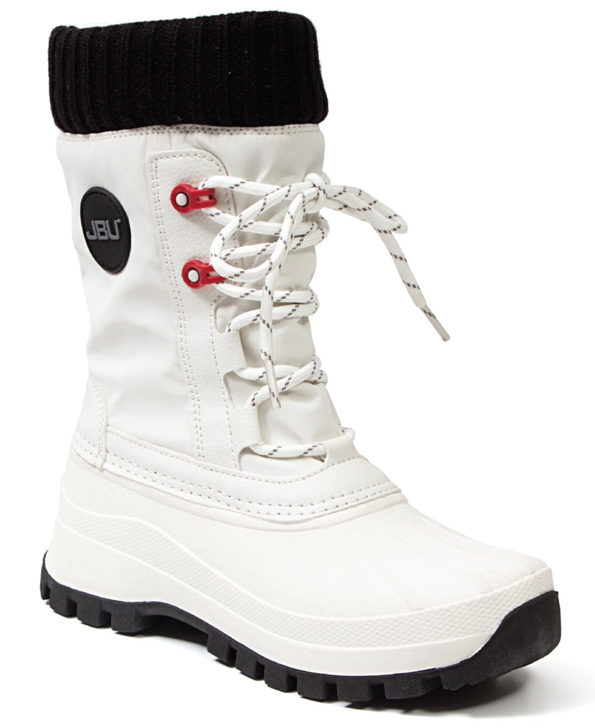 Click here for Jbu Womens Fayth Lace Up Boots - White prices