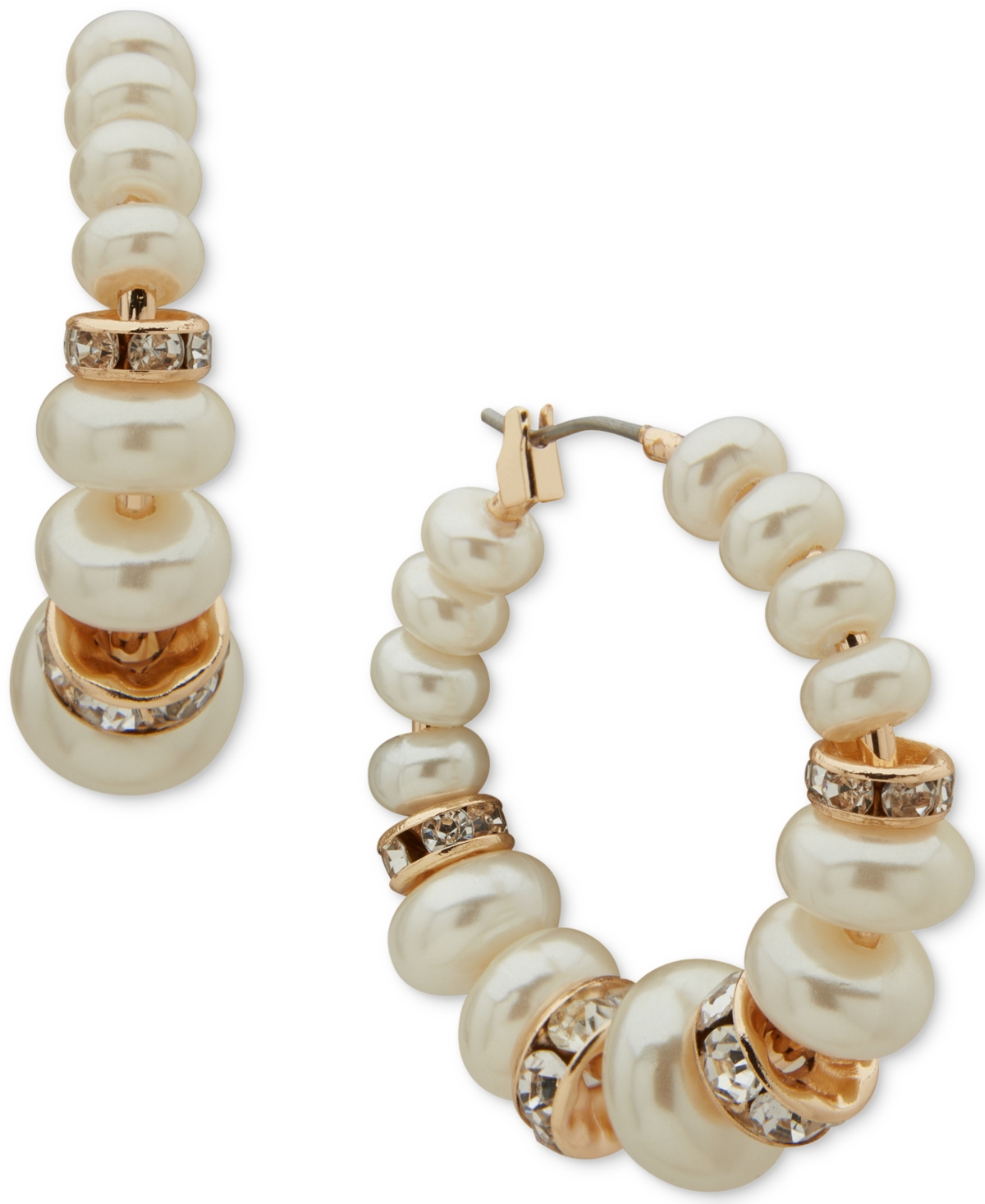 Click here for Anne Klein Imitation Pearl & Glass Stone Gold-Tone... prices