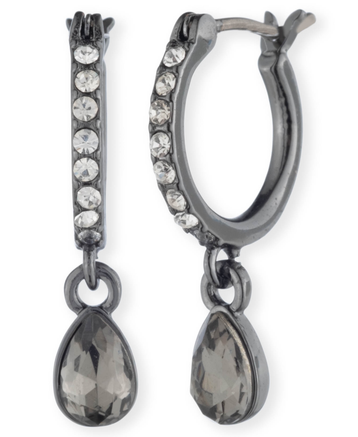 Click here for Givenchy Rhodium Montana Silver-Tone Huggie Drop E... prices
