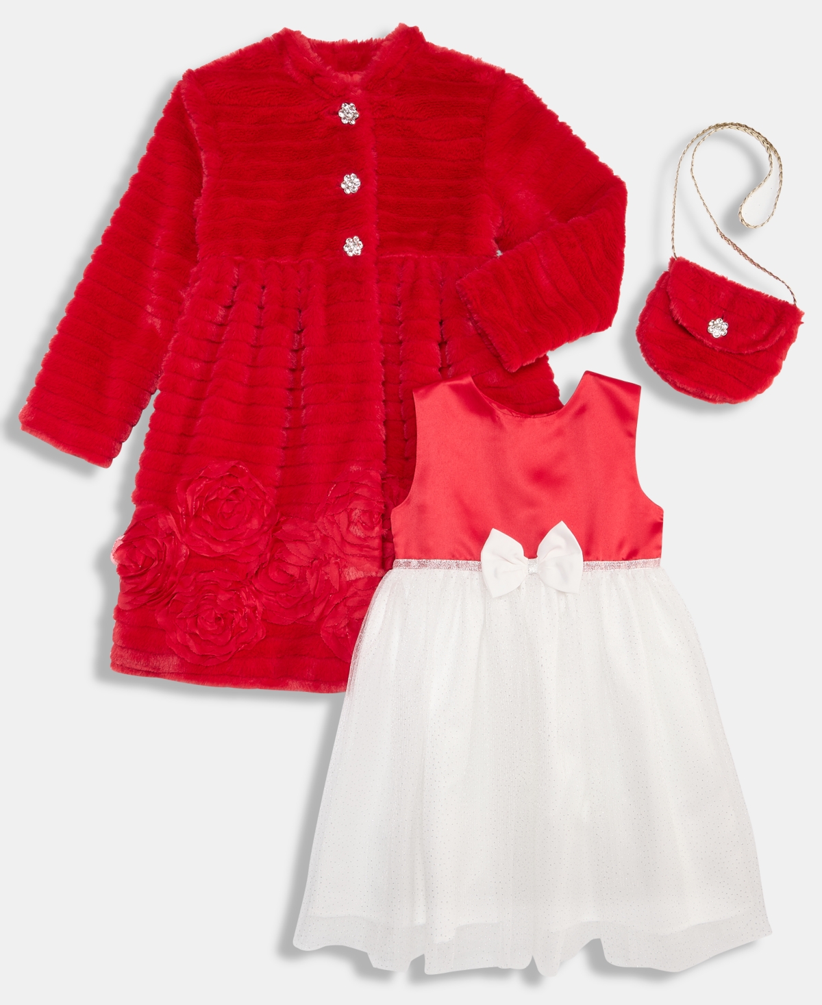 Click here for Blueberi Boulevard Girls 2T-6X 3-Piece Rosette-Emb... prices