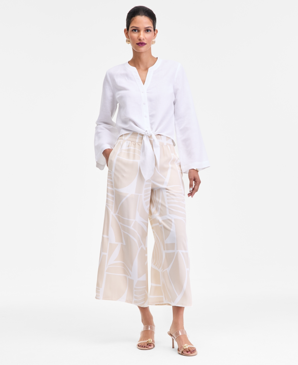 Click here for I.n.c. International Concepts Womens Printed Pull-... prices