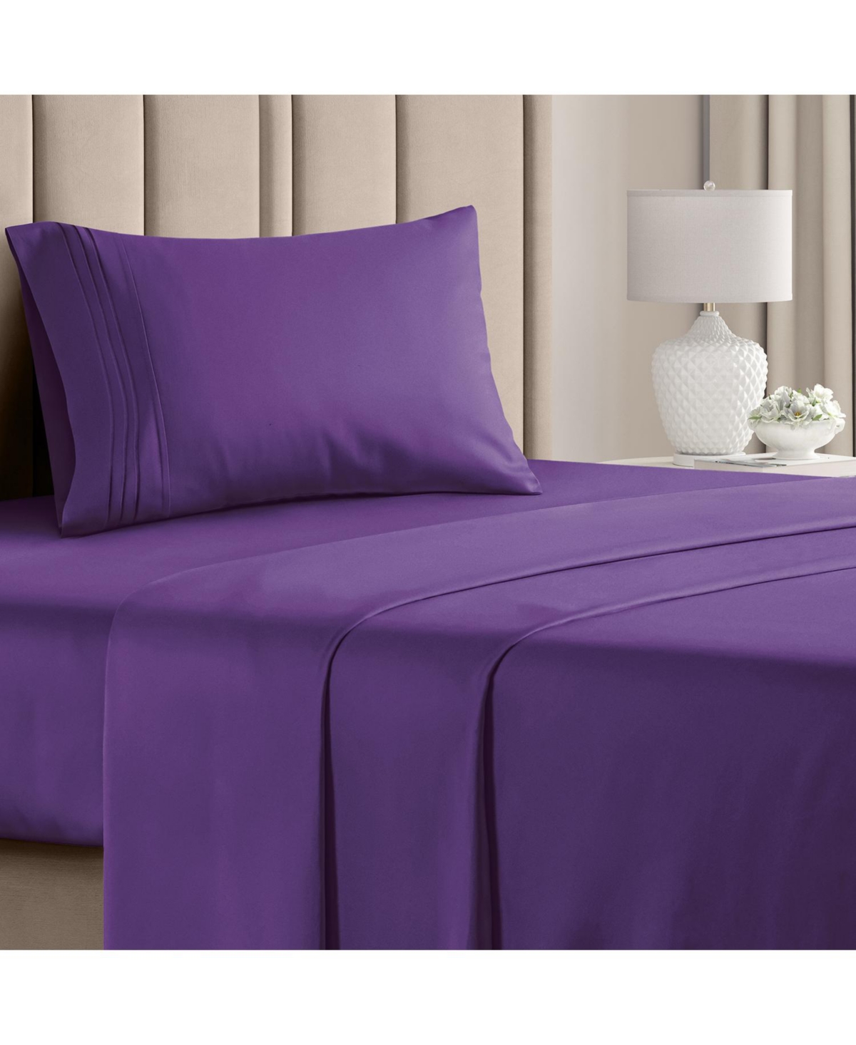 Click here for 3 Piece Microfiber Sheet Set - Twin Extra Long - P... prices