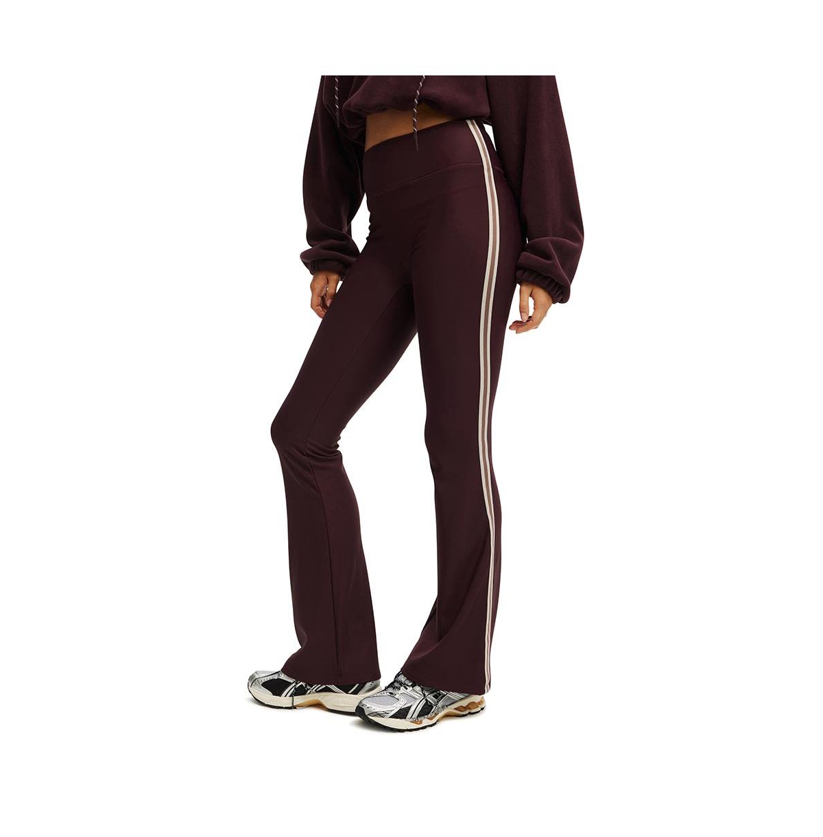Click here for Cotton On Womens Active Fleece Lined Flare - Cherr... prices