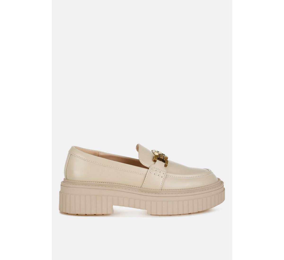 Click here for Grosbeak Horsebit Chunky Loafers Women - Light bei... prices