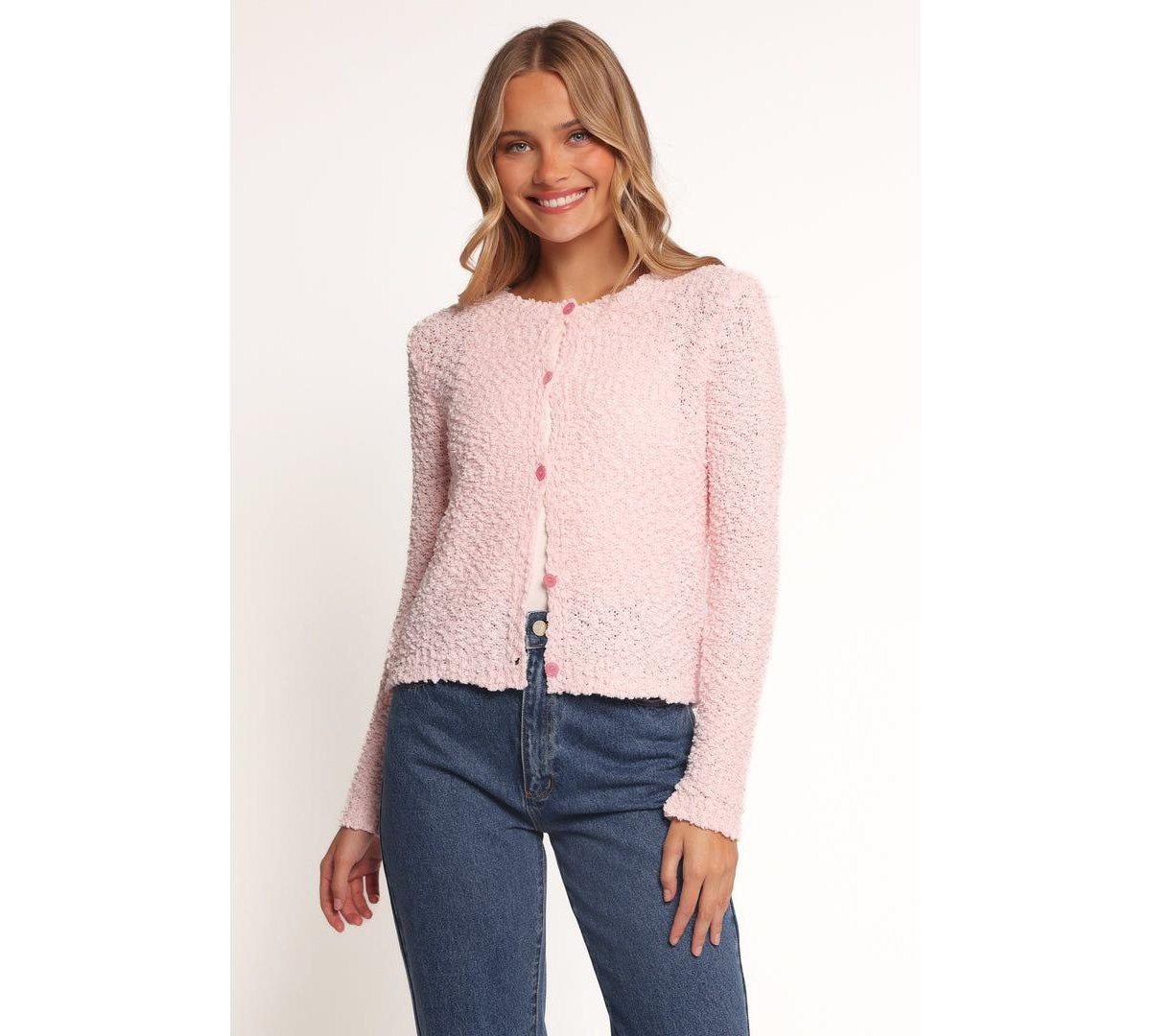 Click here for Petal and Pup Womens Ally Texture Cardigan - Pink... prices