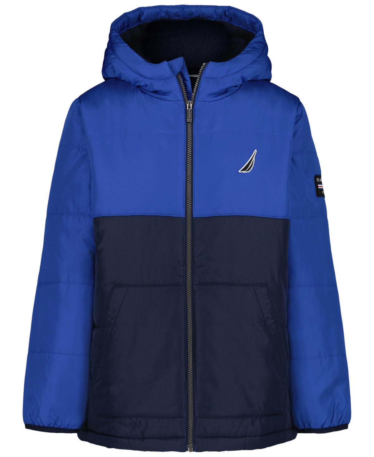 Click here for Nautica Boys 8-20 Colorblock Long Sleeves Puffer J... prices