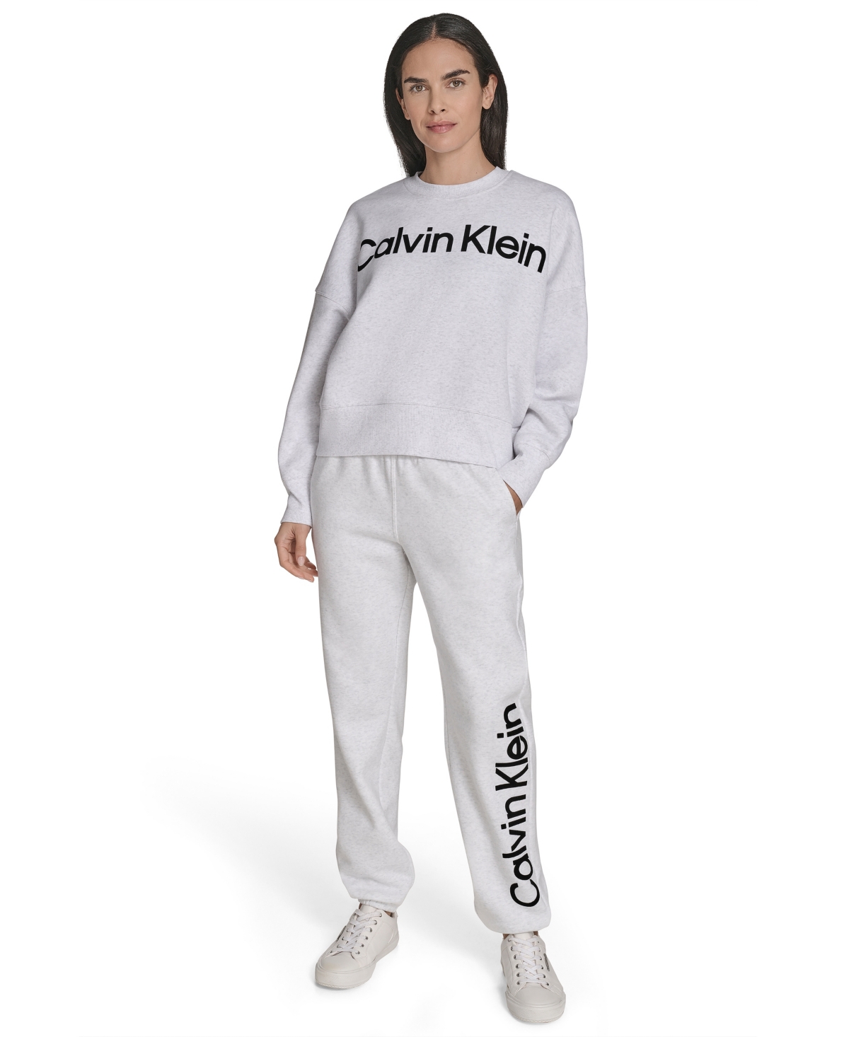 Click here for Calvin Klein Womens Performance Flocked Logo Jogge... prices
