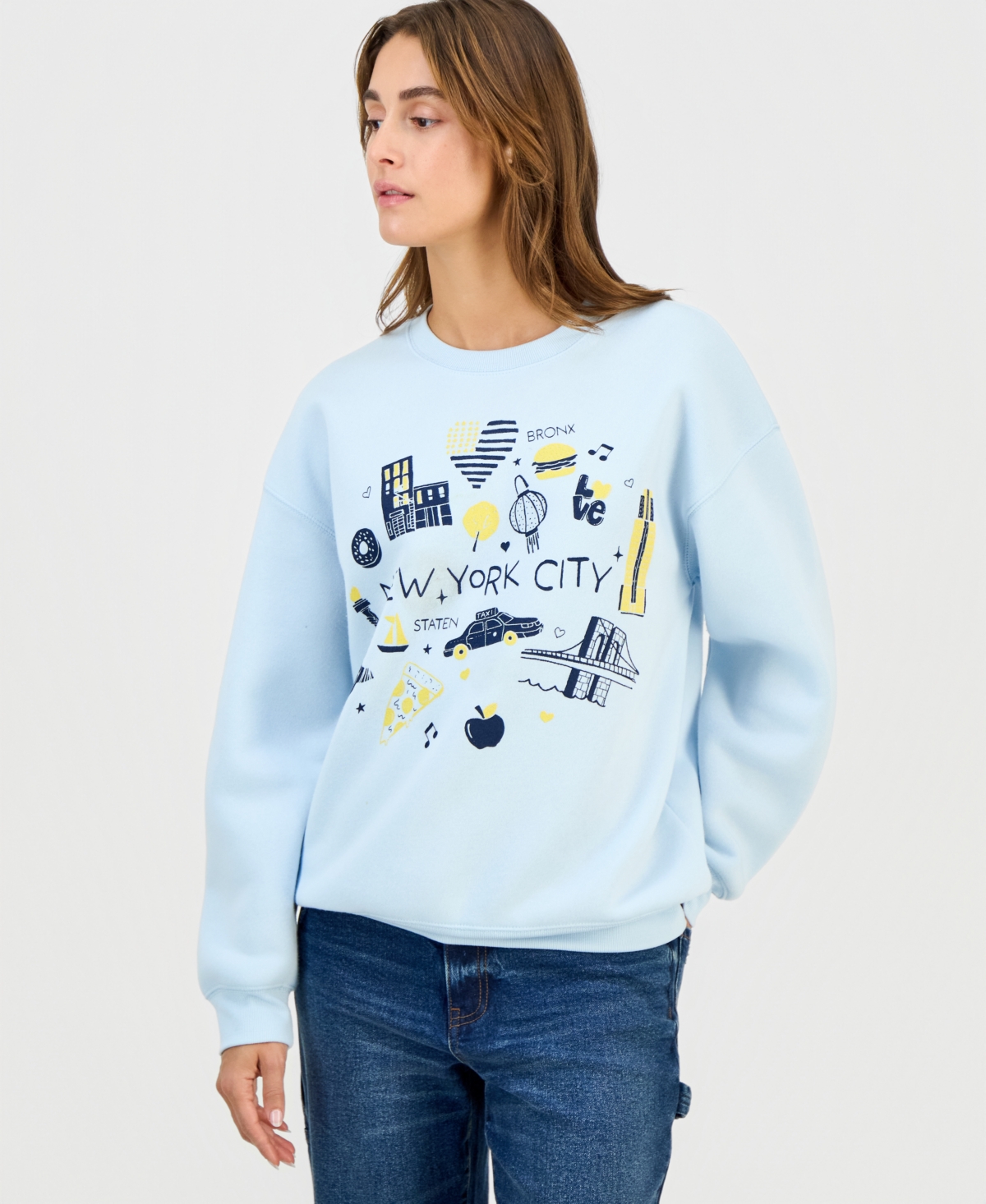 Click here for Self Esteem Juniors Nyc Icons Crewneck Sweatshirt... prices