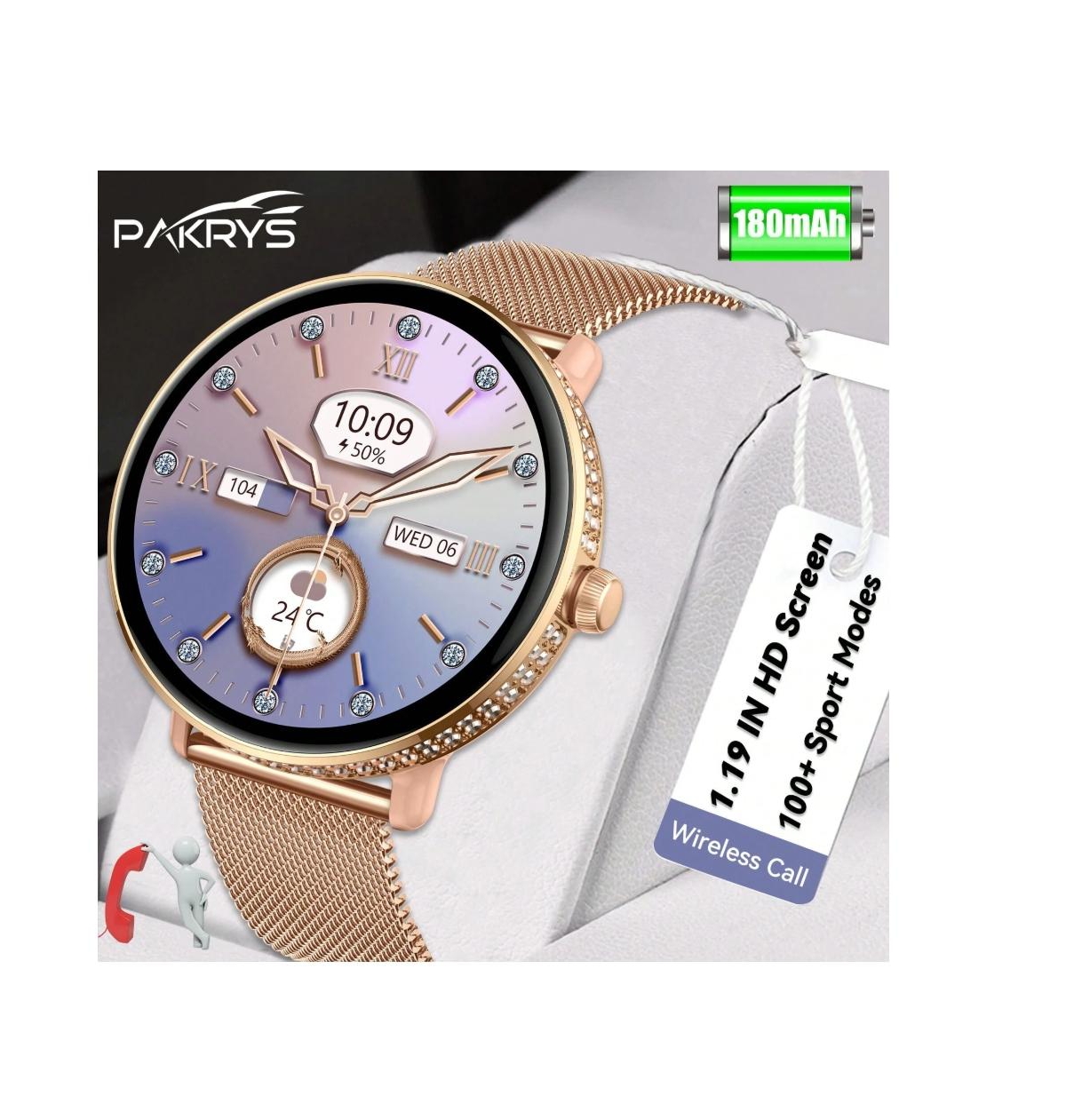 Click here for Ruxing Smart Smart Watches For Women With Make/Ans... prices