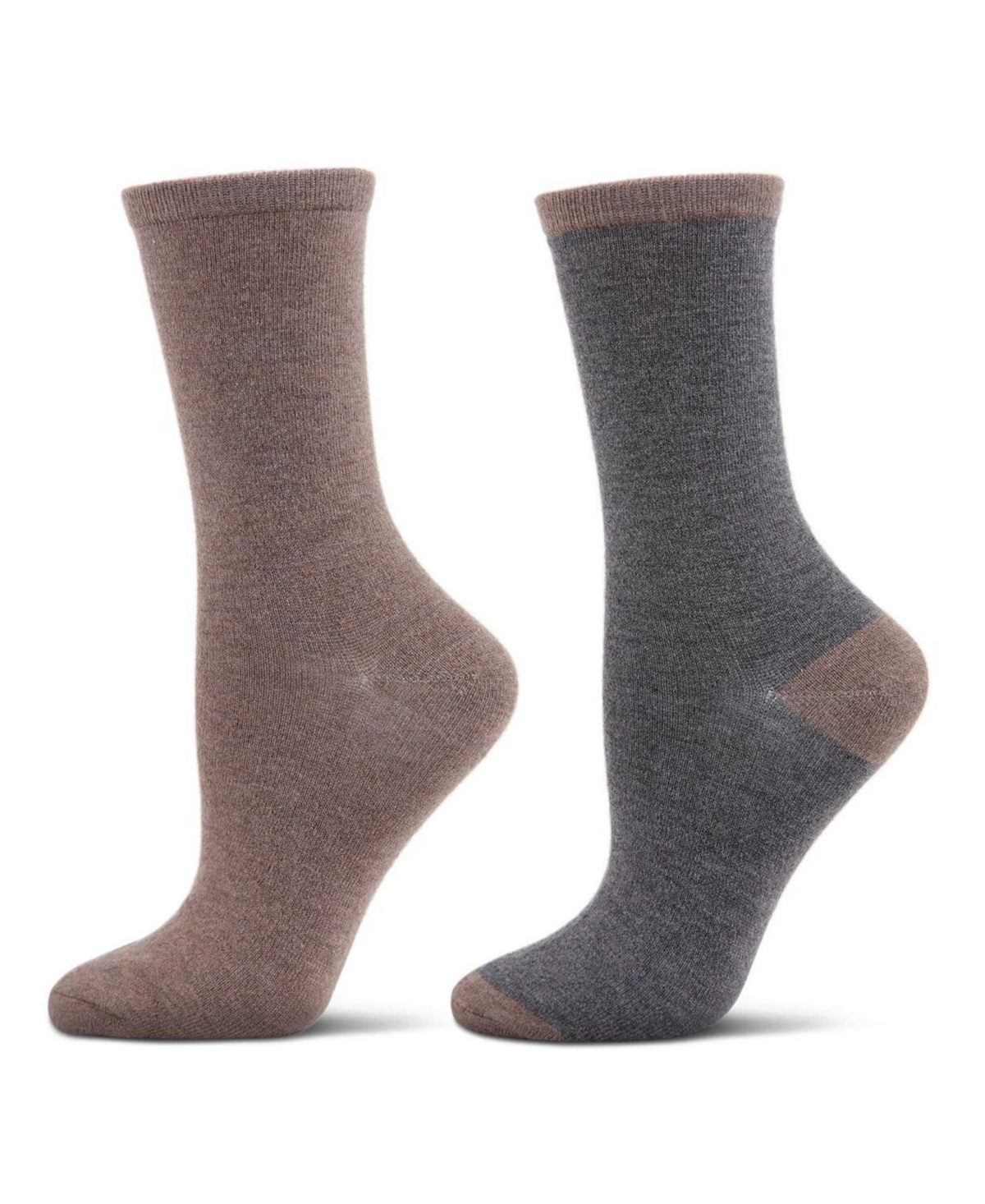 Click here for MeMoi Womens 2 Pair Pack Cashmere Blend Crew Socks... prices