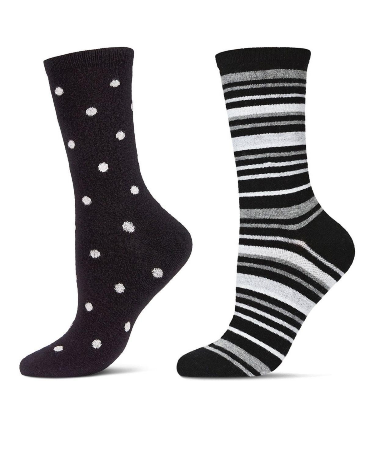 Click here for MeMoi Womens 2 Pair Pack Cashmere Blend Crew Socks... prices