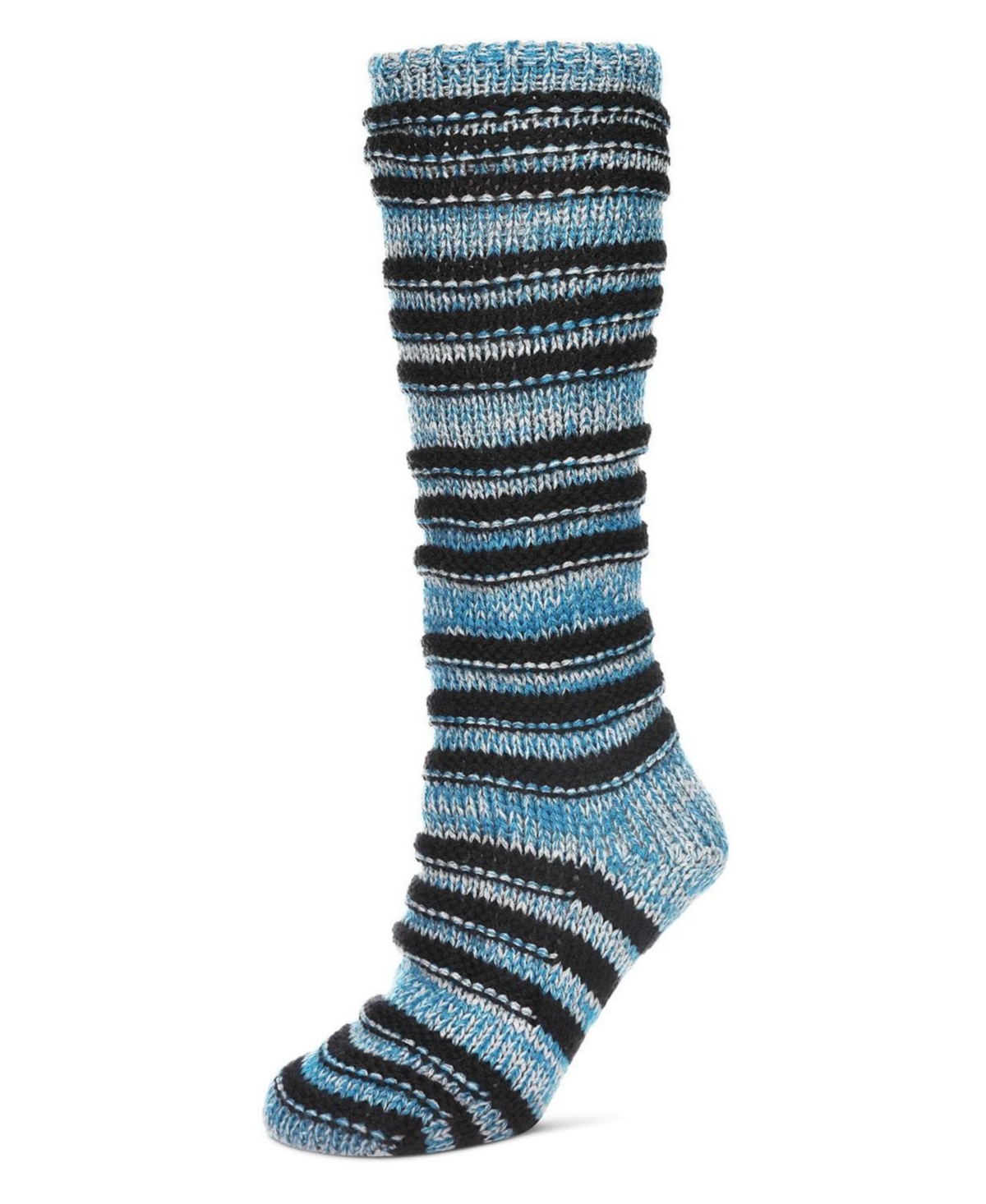 Click here for MeMoi Womens Tri Line Sherpa-Lined Lounge Sock - B... prices