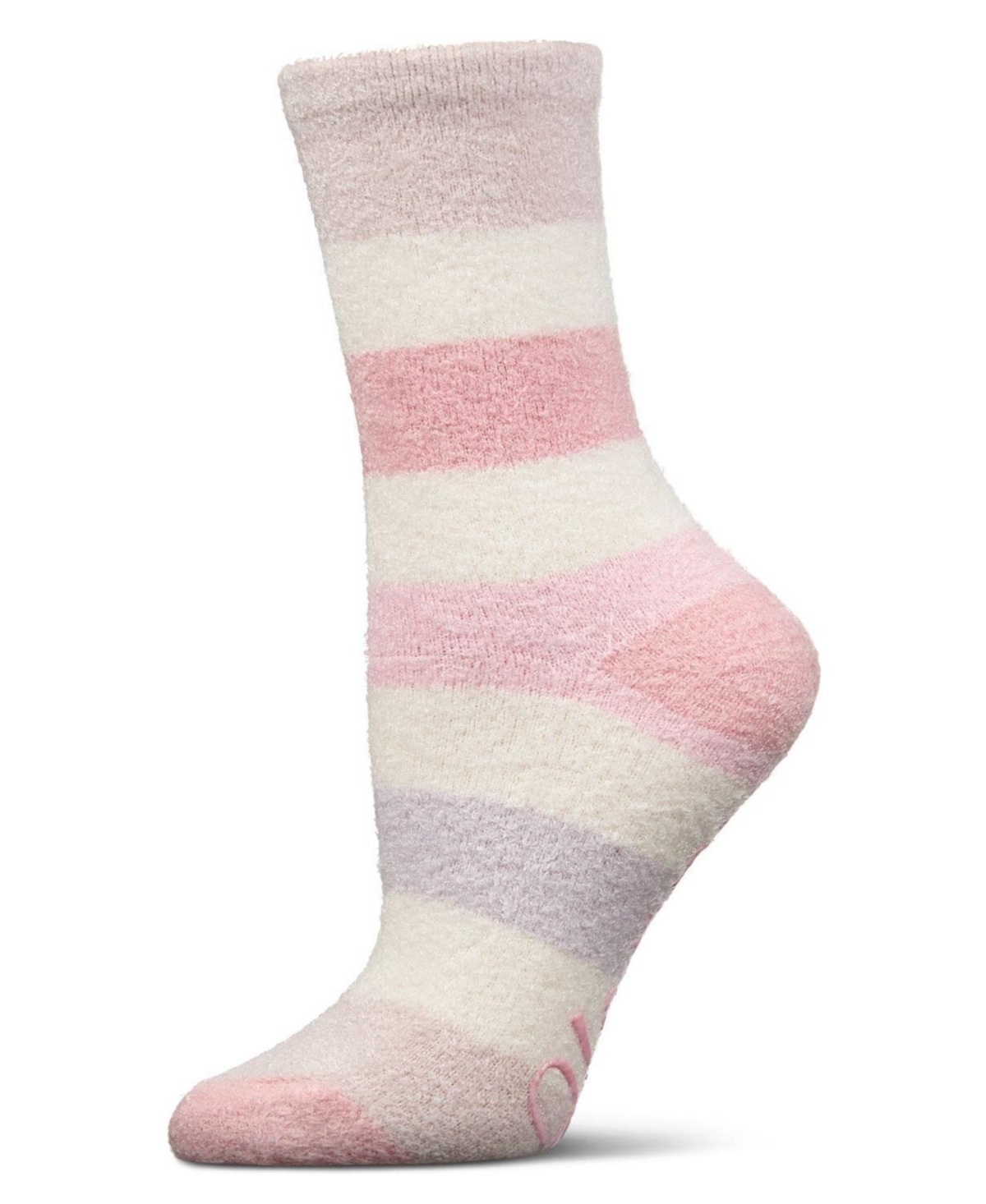 Click here for MeMoi Womens Happy Aloe Infused Crew Socks - Pink prices