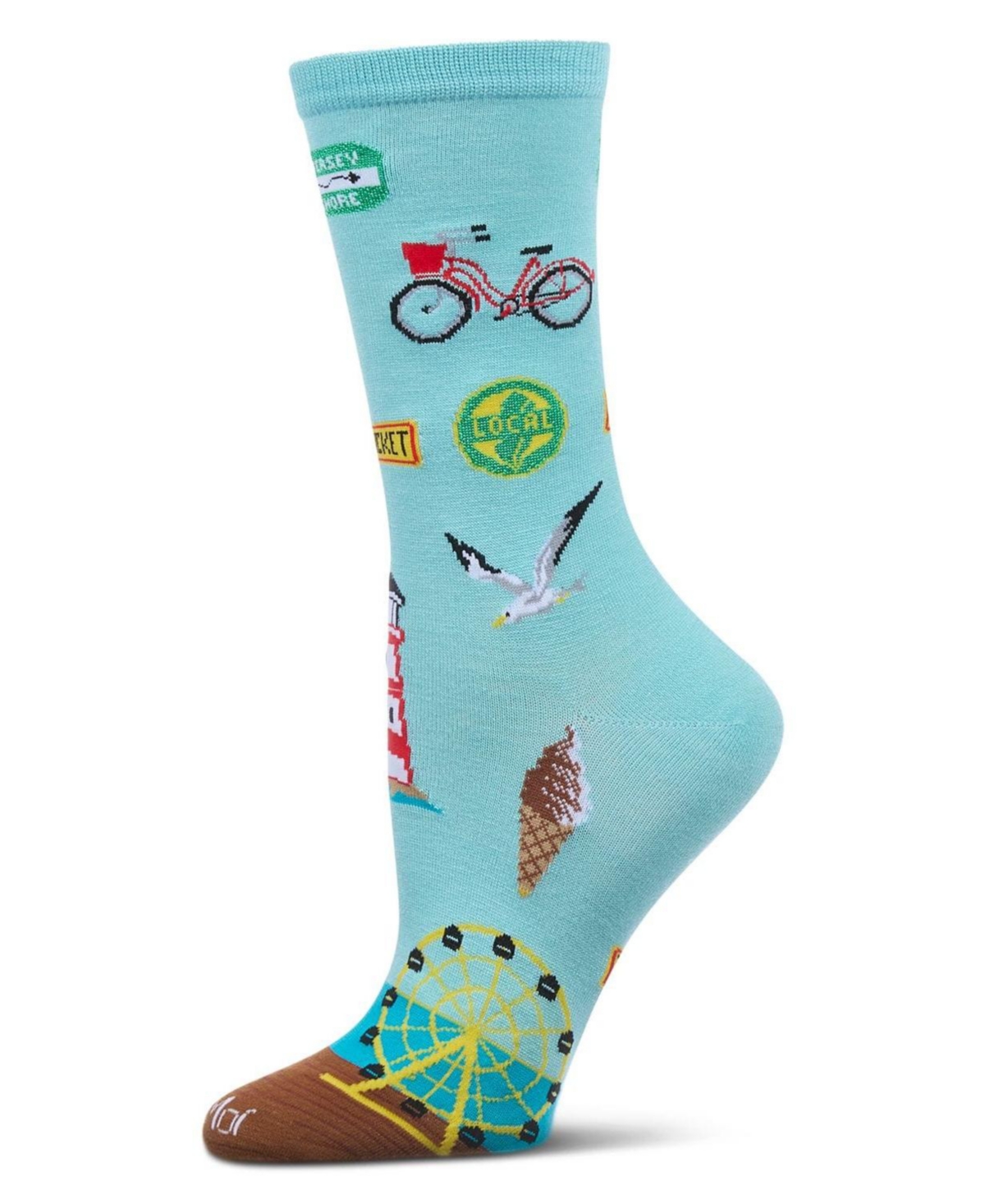 Click here for MeMoi Womens New Jersey Rayon From Crew Socks - Aq... prices