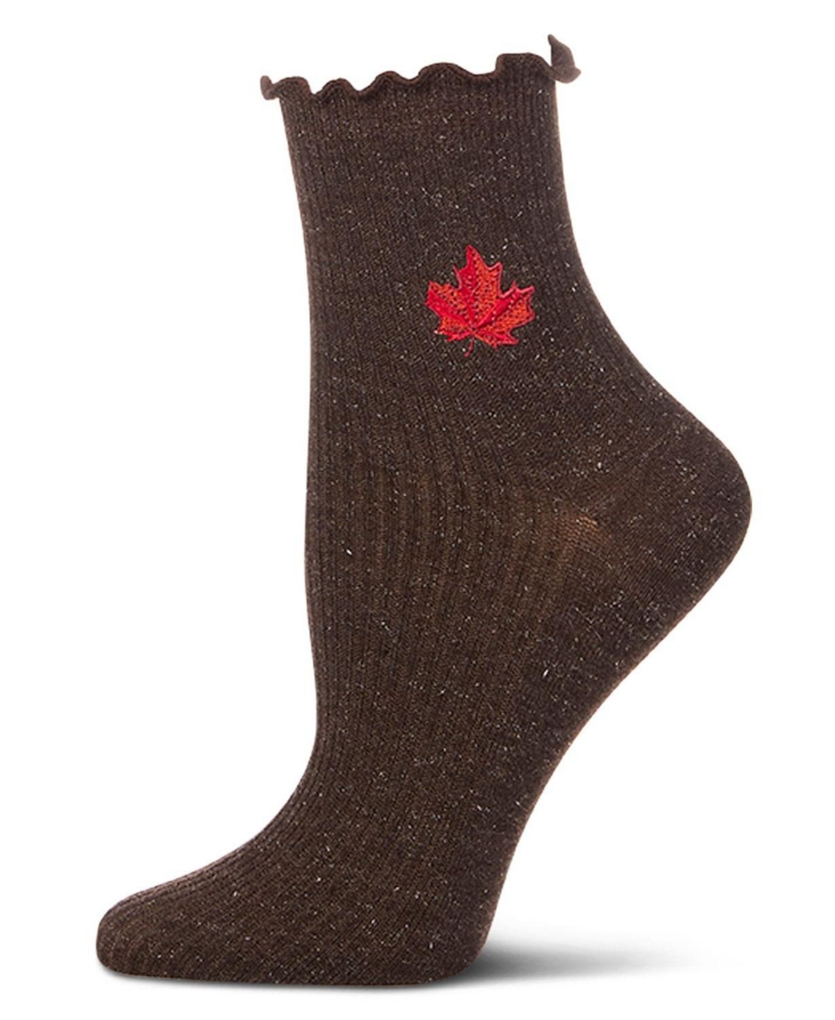 Click here for MeMoi Womens Sparkly Ribbed Lettuce Edge Embroider... prices